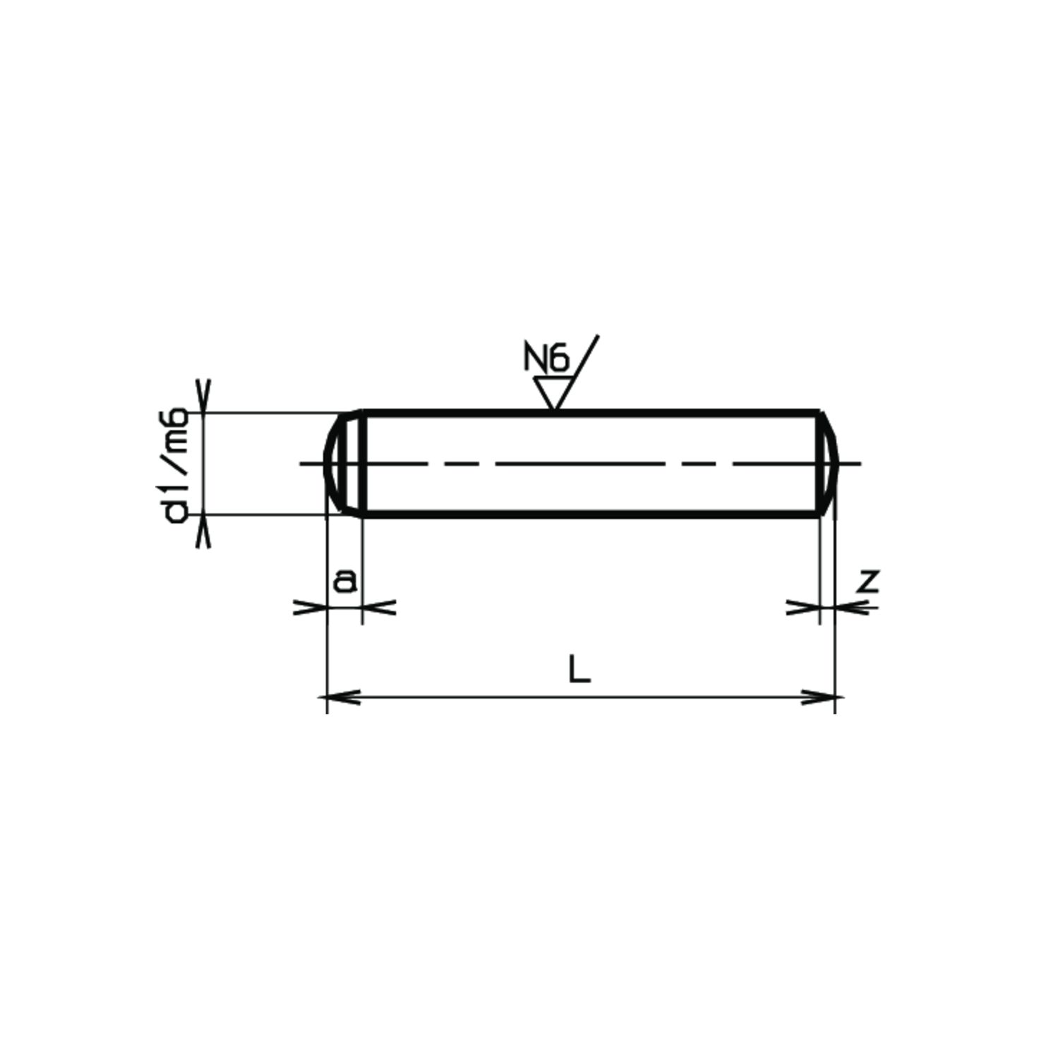 FERRONORM Zylinderstifte m6 DIN 6325-Stahl gehärtet und geschliffen | SFS