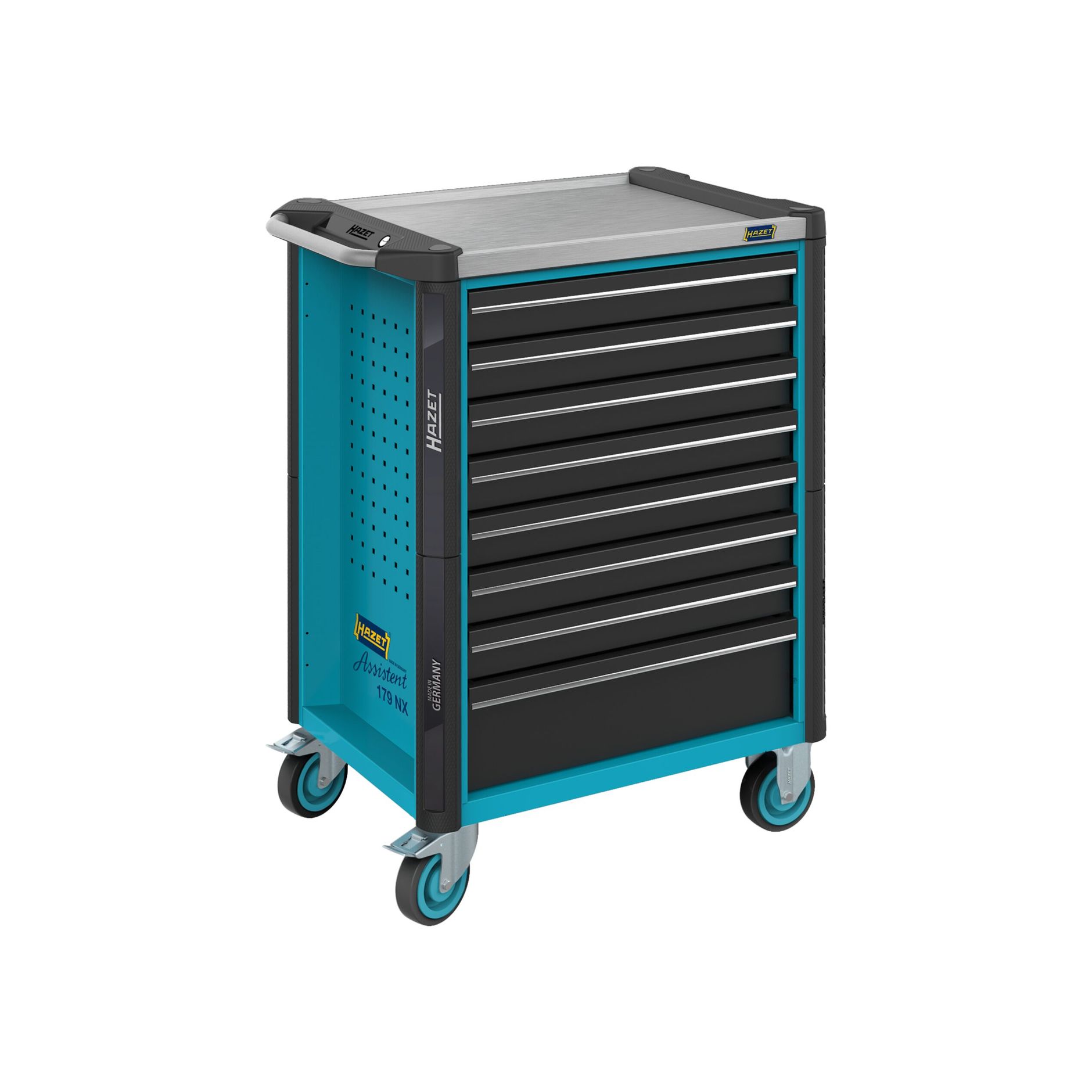 HAZET Werkstattwagen Assistent 179N mit Edelstahlarbeitsplatte 179N-8 | SFS