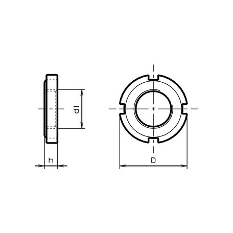 Nutmuttern DIN 981-14H znb | SFS