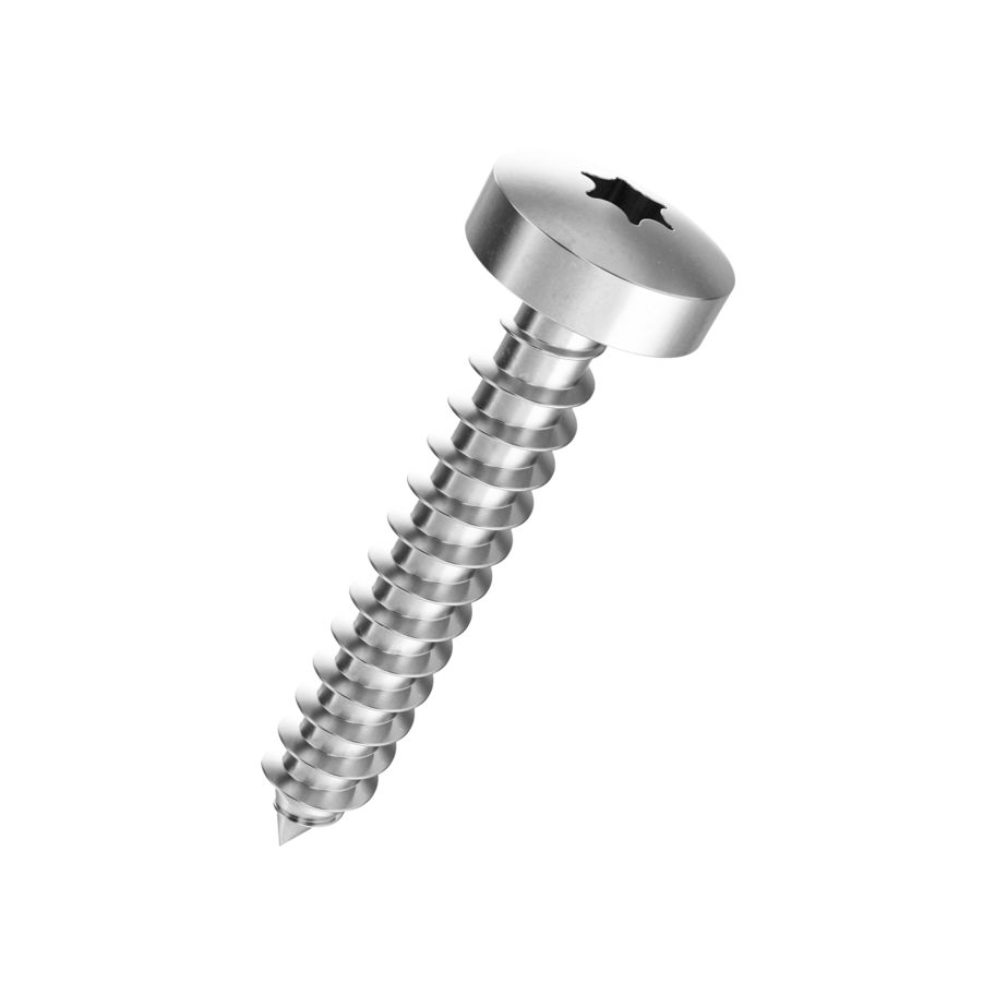 Flat-head tapping screws hexalobe ISO 14585C-stainless A4 4..8x50mm | SFS